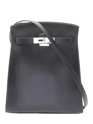 Hermès 2001 Mm Kelly Sports Leather Shoulder Bag - Black