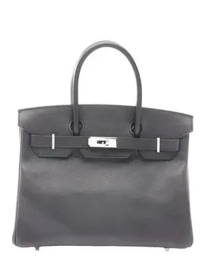Hermès 2007 Birkin 30 Leather Handbag - Black