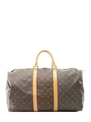 LOUIS VUITTON 2008 Keepall 50 Monogram Boston Bag - Brown