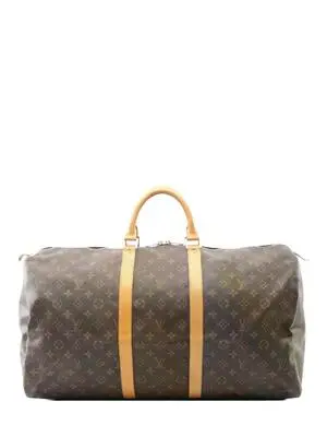 LOUIS VUITTON 1997 55 Keepall Duffle Bag - Brown