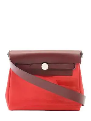 Hermès 2025 Mini Herbag Shoulder Bag - Red