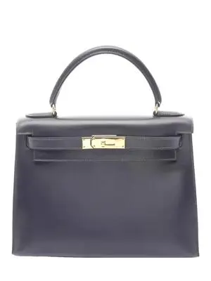 Hermès 1998 28 Kelly Handbag - Blue