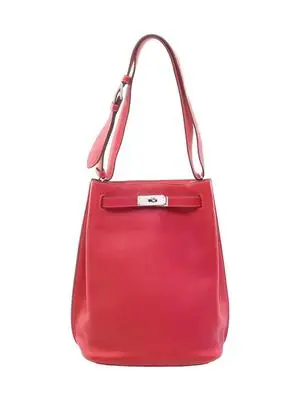 Hermès Kelly 26 Clemence Leather Shoulder Bag - Red