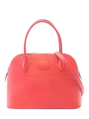 Hermès 2019 Bolide 27 Grained Leather Handbag - Red