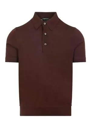 TOM FORD Cashmere Polo Shirt - Brown