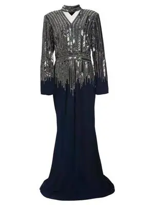 Prabal Gurung Embellished Maxi Dress - Blue