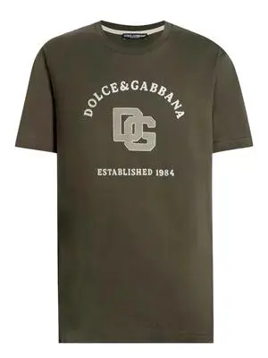 Dolce & Gabbana Logo-applique T-shirt - Green