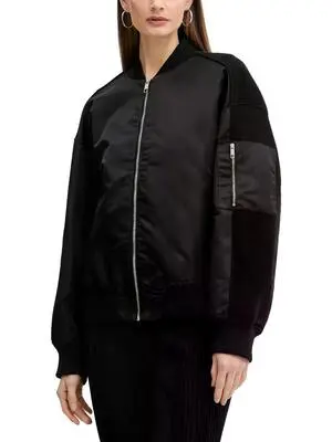 BOSS Zip-up Bomber Jacket - Black