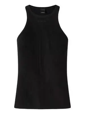 Pinko Ribbed Knit Tank Top - Black