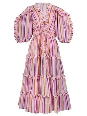Celiab Teresa Striped Dress - Pink