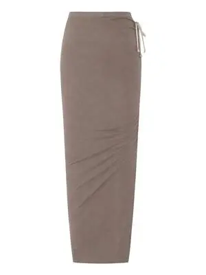 Rick Owens Fitted Skirt With Slit Dove