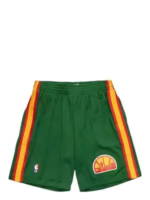 Mitchell & Ness Nba Reload 2.0 1994 Seattle Supersonics Striped Swingman Shorts - Green