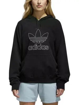 Adidas Signature Trefoil Hoodie - Black