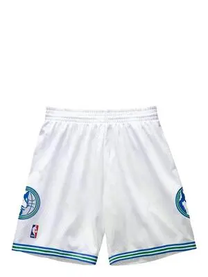 Mitchell & Ness Nba Swingman Graphic Shorts - White