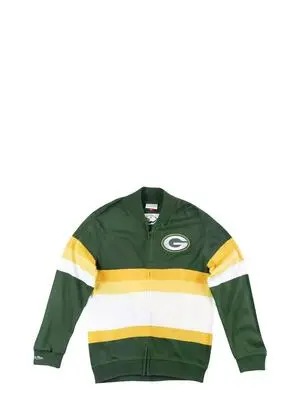 Mitchell & Ness Nfl Front Stripe Full Zip Sweatshirt - Green
