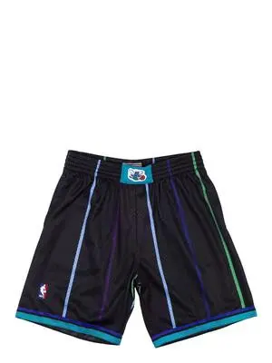 Mitchell & Ness Nba Striped Basketball Shorts - Black