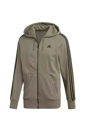 Adidas Logo-detail Zip Hoodie - Green