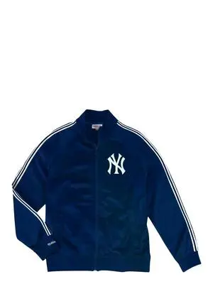 Mitchell & Ness Mbl New York Yankees Stripe Track Jacket - Blue