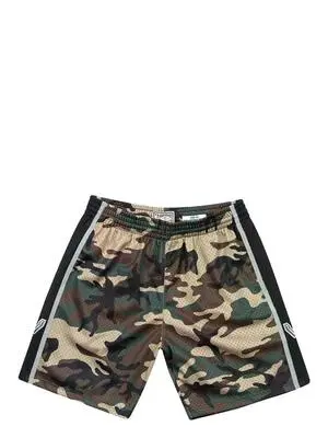 Mitchell & Ness Nba San Antonio Spurs Camouflage Shorts - Green