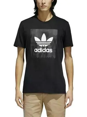 Adidas Logo Short-sleeve T-shirt - Black