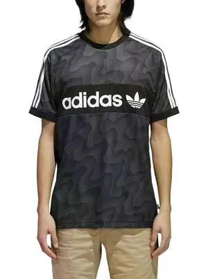 Adidas Logo-print T-shirt - Black