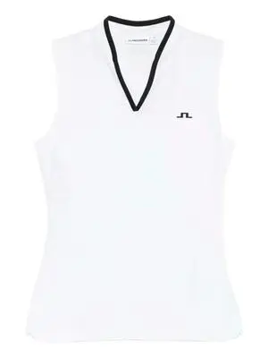 J. Lindeberg Mila V-neck Sleeveless Top - White