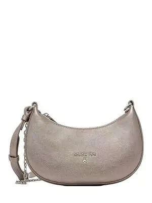 Patrizia Pepe Logo-lettering Crossbody Bag - Grey