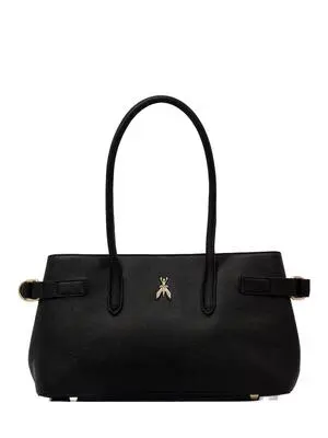 Patrizia Pepe Leather Shoulder Bag - Black