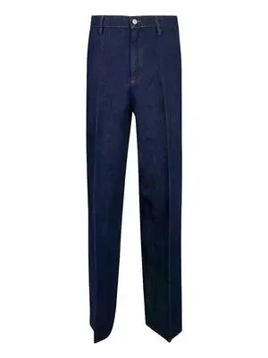 7 For All Mankind Wide-leg Trousers - Blue