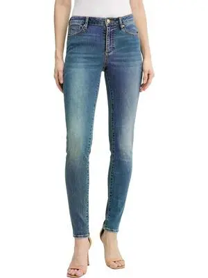 Armani Exchange Logo-embroidered Jeans - Blue