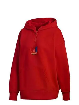 Adidas Adicolor Trefoil Hoodie - Red