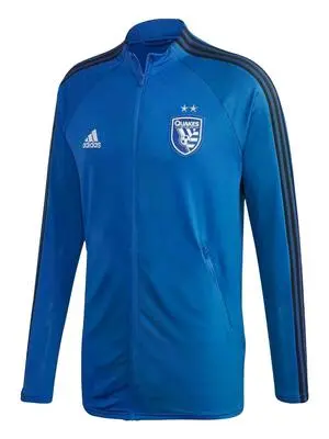 Adidas San Jose Earthquakes Anthem Track Jacket - Blue
