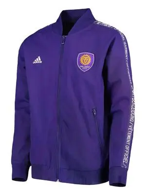 Adidas Orlando City Anthem Patch Sweater - Purple