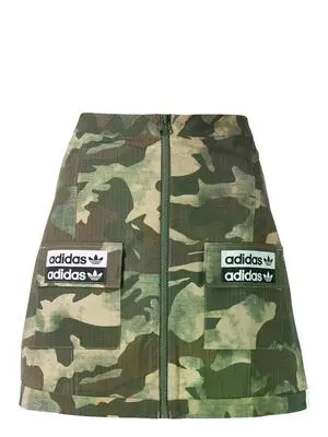 Adidas Mini Camouflage Skirt - Green