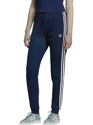 Adidas Originals Cuffed Striped Track Pants - Blue