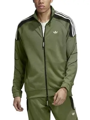Adidas Logo-detail Zip Sweatshirt - Green