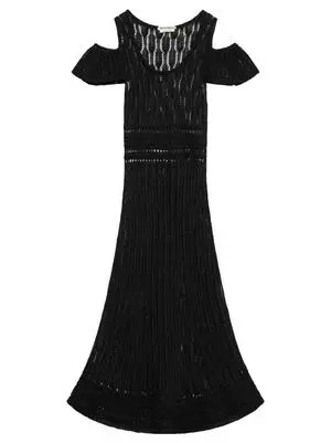 JW Anderson Crochet-knit Midi Dress - Black