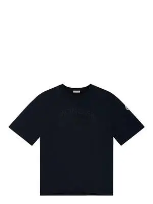 Moncler Embroidered-logo T-shirt - Blue