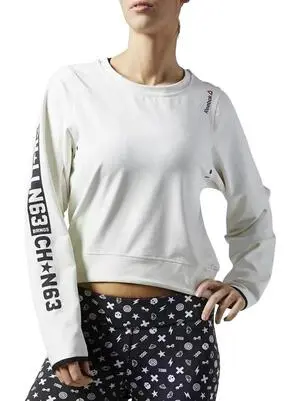 REEBOK Long-sleeve Crewneck Sweatshirt - Neutrals