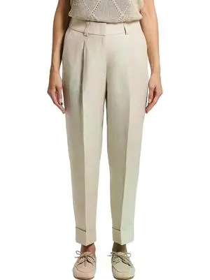 Peserico Linen Gabardine Trousers - Neutrals