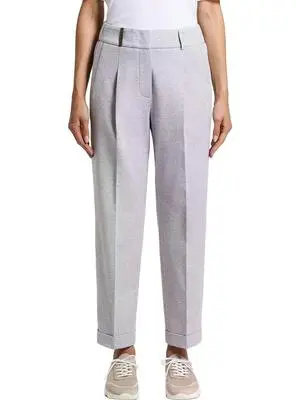 Peserico Tailored Fleece Trousers - Grey