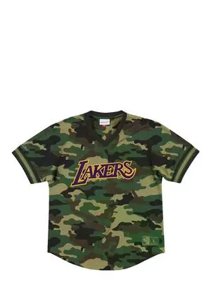 Mitchell & Ness X Nba Los Angeles Lakers Camouflage-print Jersey - Green