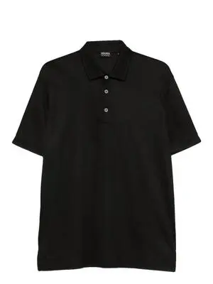 ZEGNA Buttoned Wool Polo Shirt