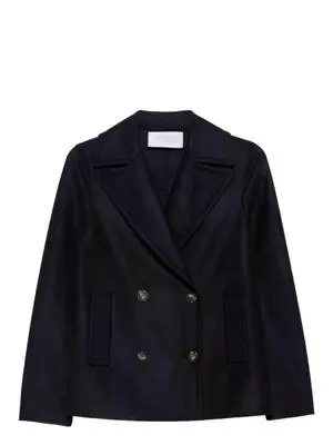 Harris Wharf London Double-breasted Jacket - Blue