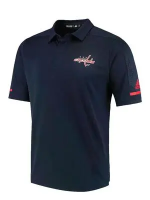 Adidas X Nhl Washington Capitals Game Day Polo Shirt - Blue