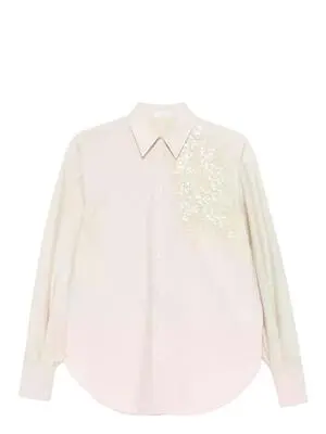 Brunello Cucinelli Sequin-embellished Shirt - Neutrals