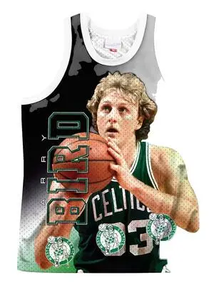 Mitchell & Ness Nba Tank Behind The Back Boston Celtics Larry Bird Tank Top - Green