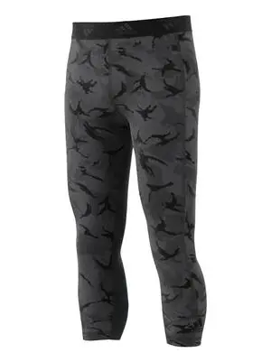 Adidas Camo Three-quarter Tights - Grey