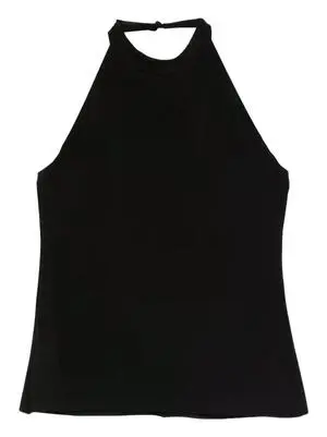 Norma Kamali Halterneck Top - Black
