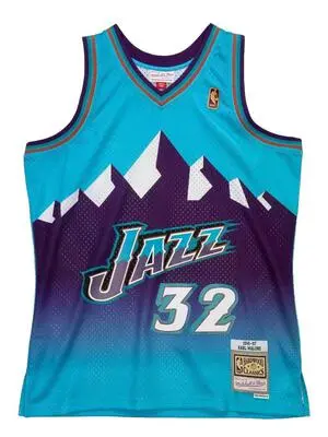 Mitchell & Ness Nba Utah Jazz 1996-1997 Karl Malone Reload Swingman Jersey - Blue